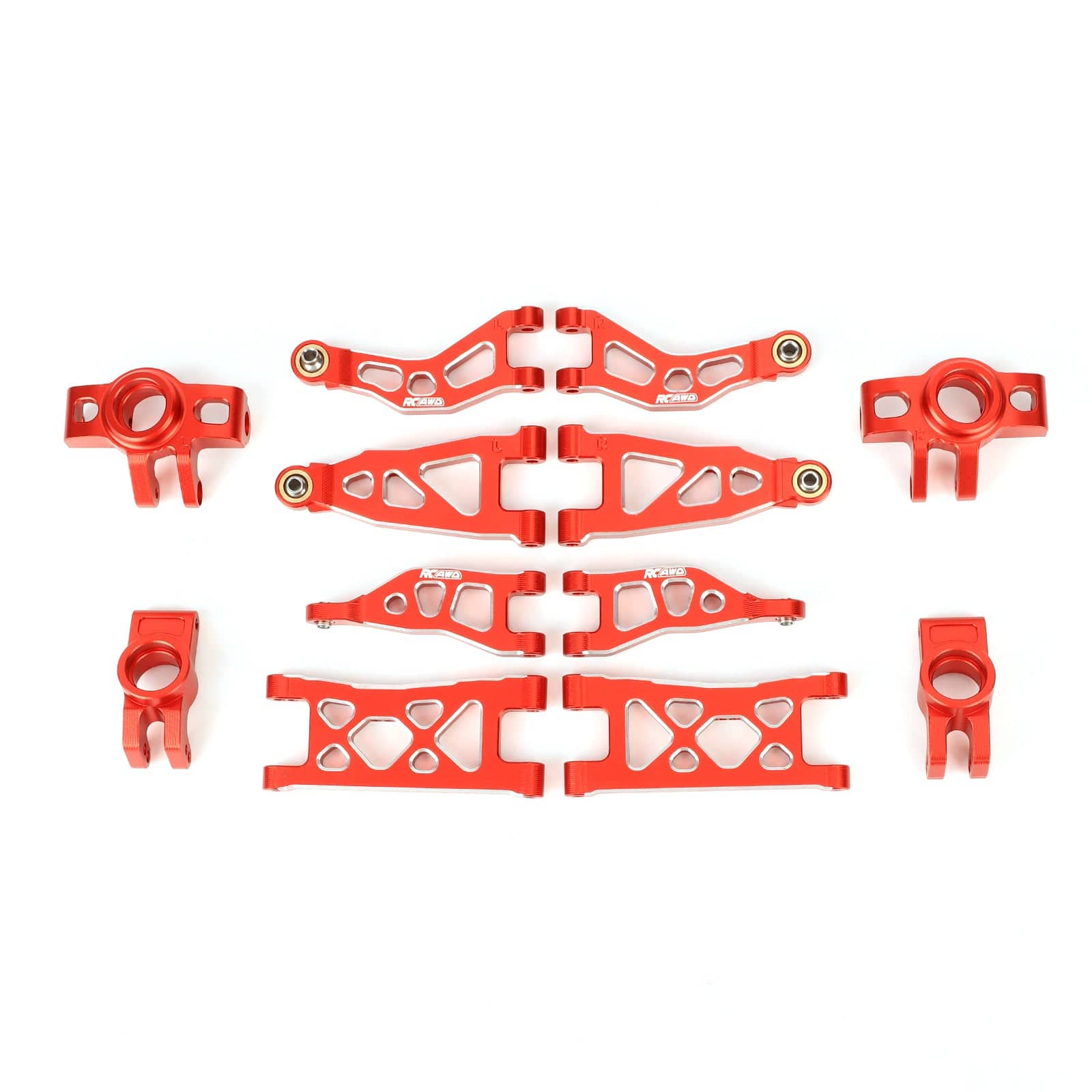 RCAWD Arrma Mojave Grom Front Rear Suspension Arms Set with Rear Stub