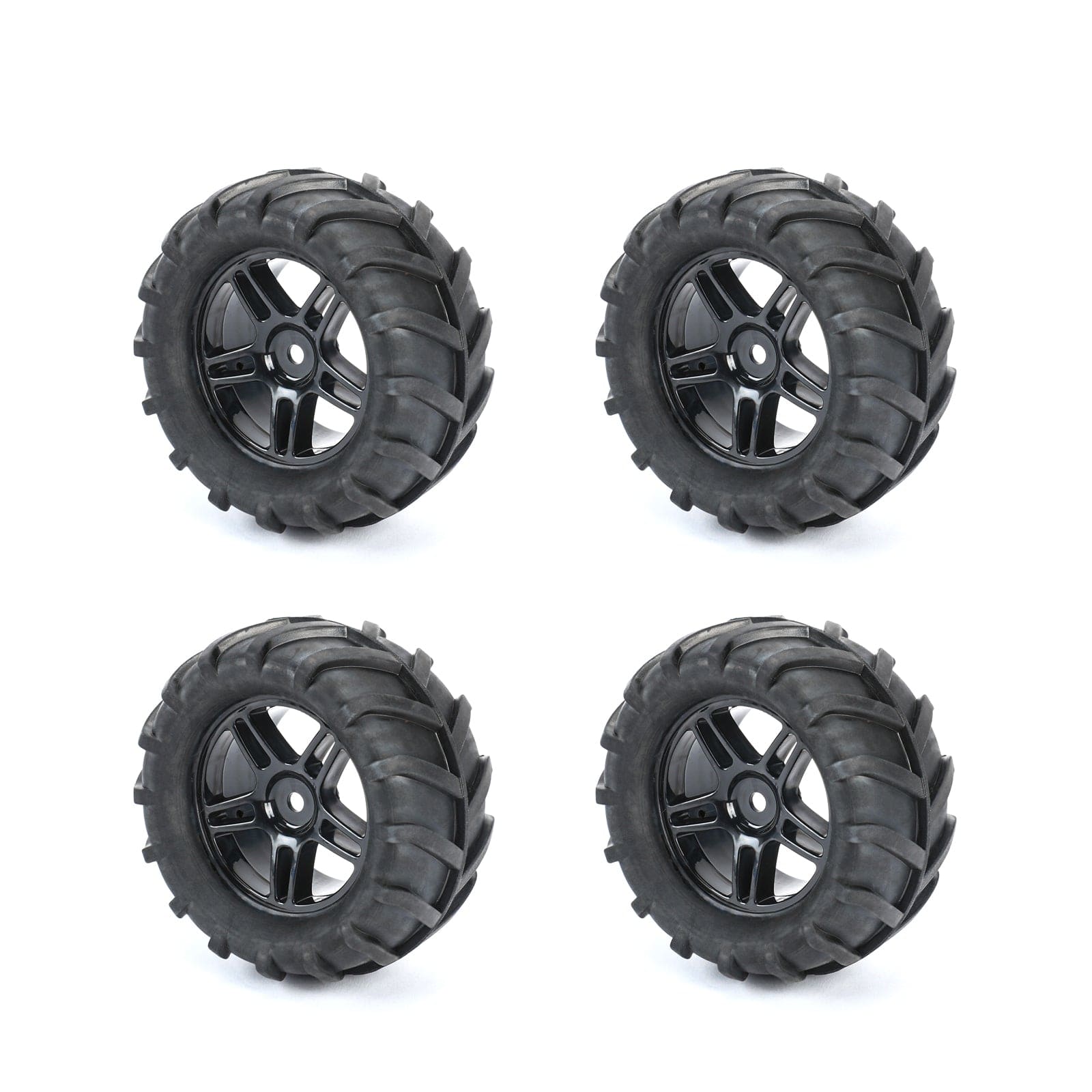 RCAWD 40g/pc Nylon Wheel Rims Tire Set for Arrma 1/18 Granite Grom Meg