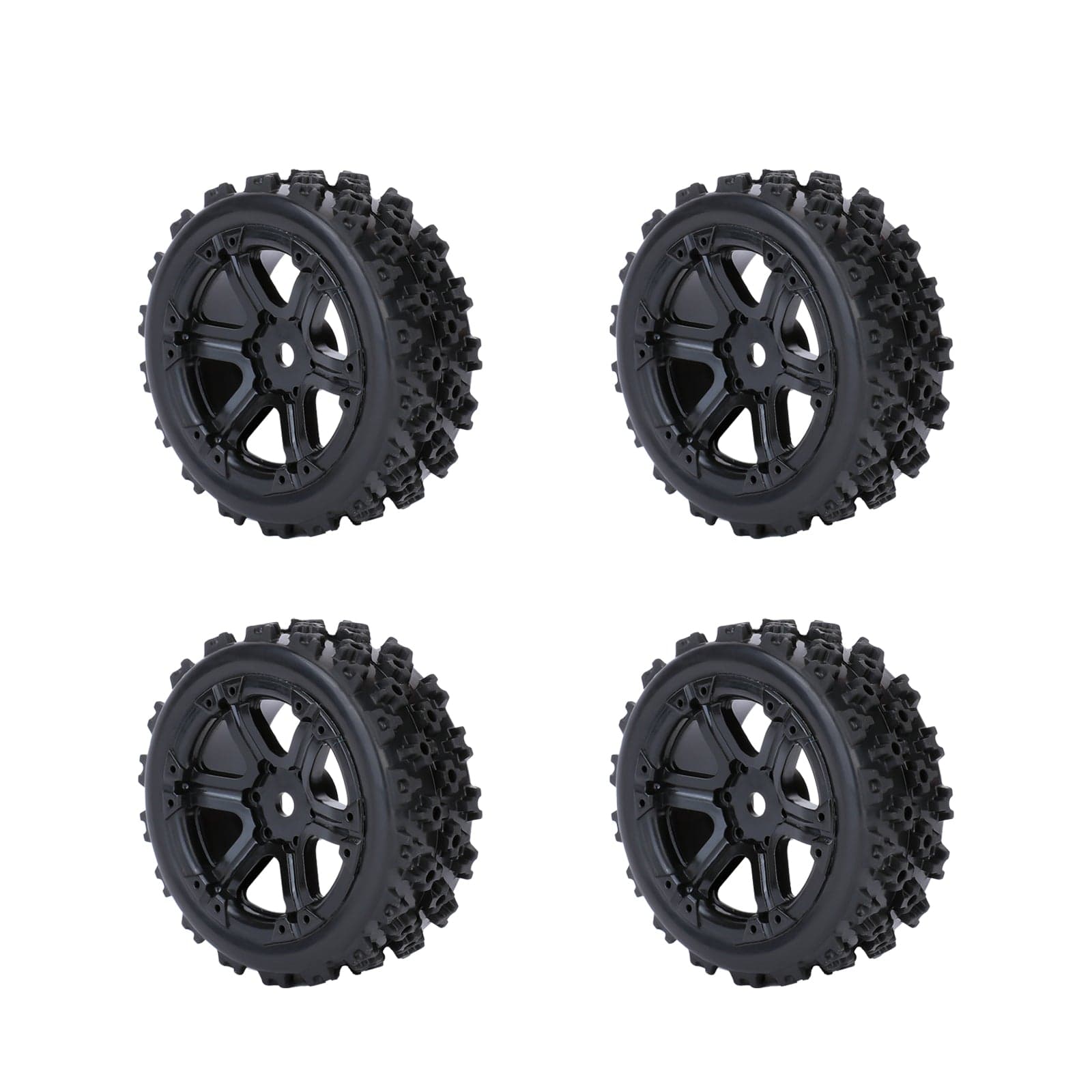 RCAWD 38g/pc 72MM Nylon Wheel Rim Rubber Tires Set For Arrma 1/18 Typh