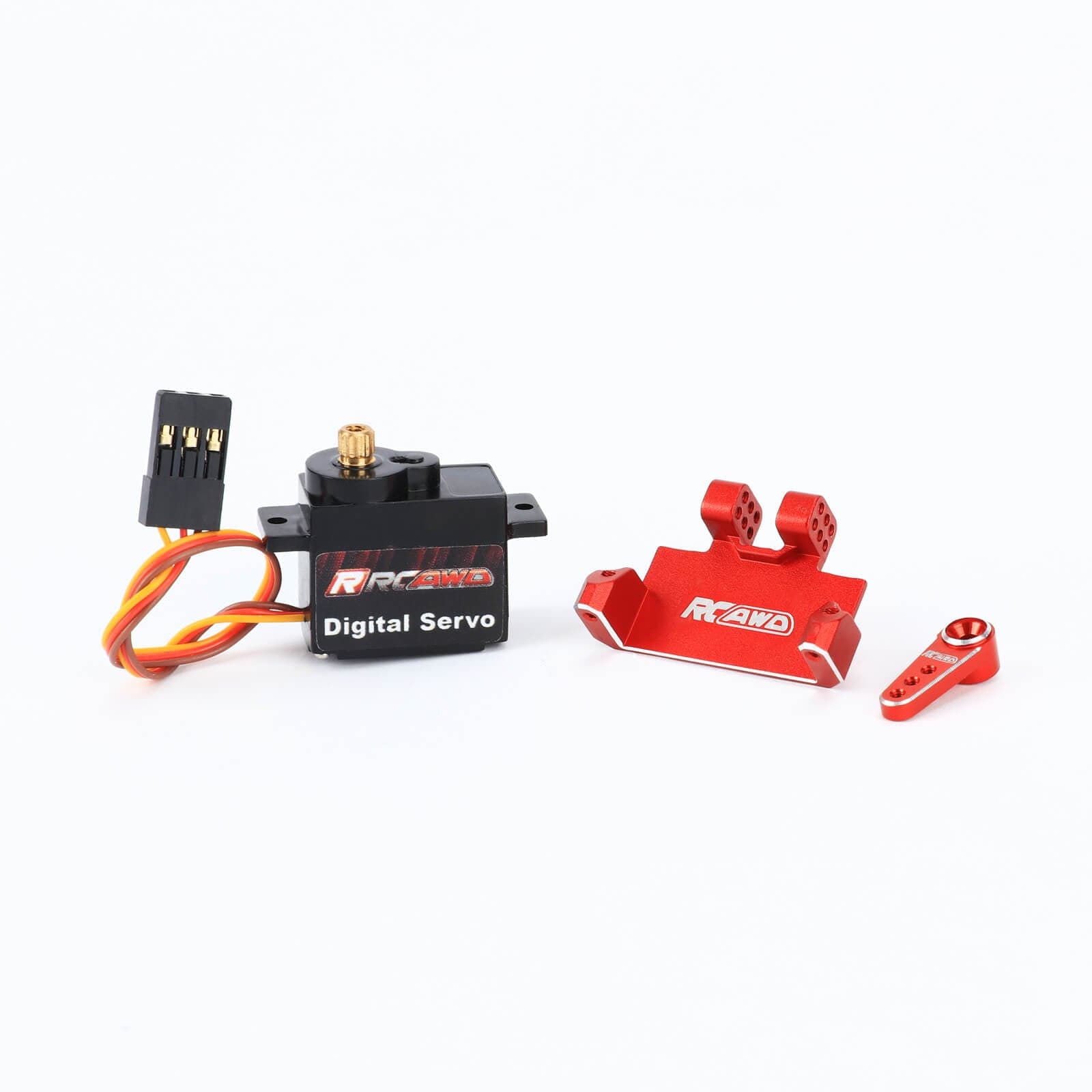 RCAWD 12g SCX24 Servo and Mount Set-SCX24 Upgrade Parts