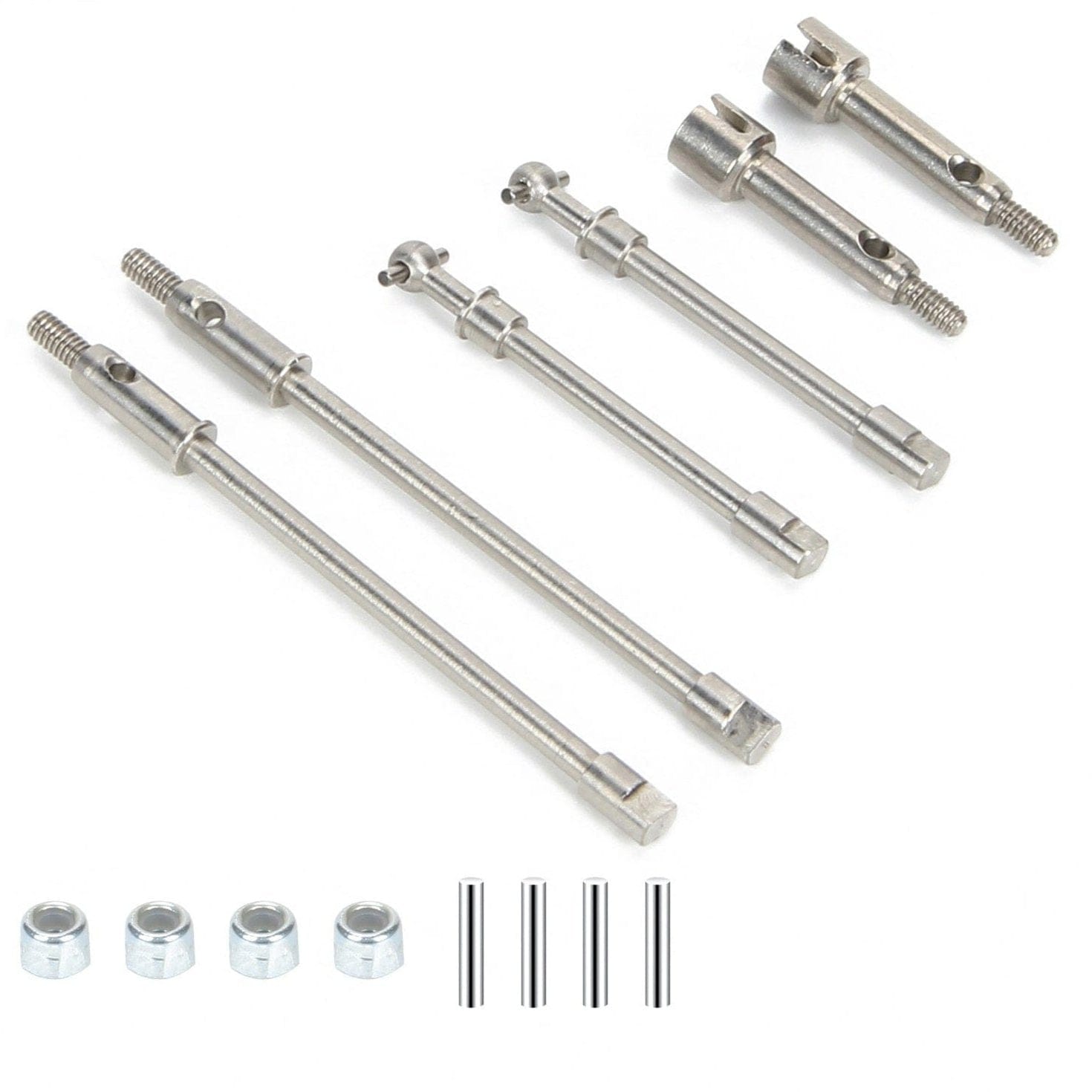 RCAWD Axial SCX24 stainless steel Axles Set SCX2432S-SCX24 Upgrade Parts