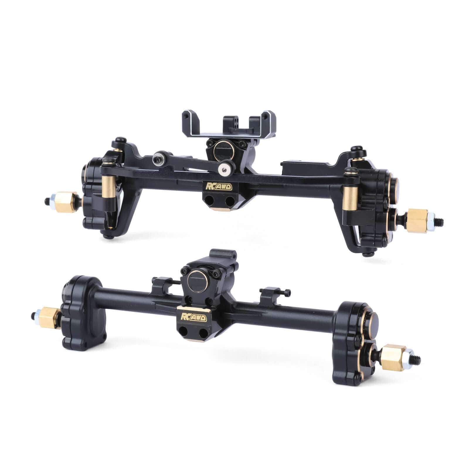 RCAWD SCX24 Steel Front Rear Portal Axle with 20MM Width Increase