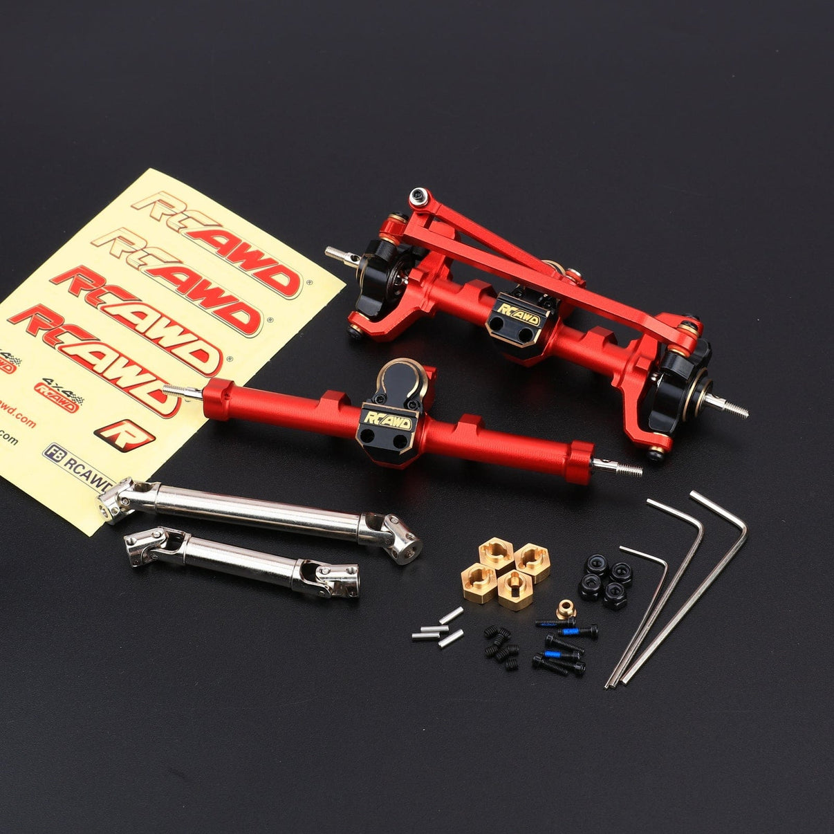 RCAWD FMS 1/18 Upgrades Worm Gear Front Rear Portal Axle D2-E1045BL - RCAWD