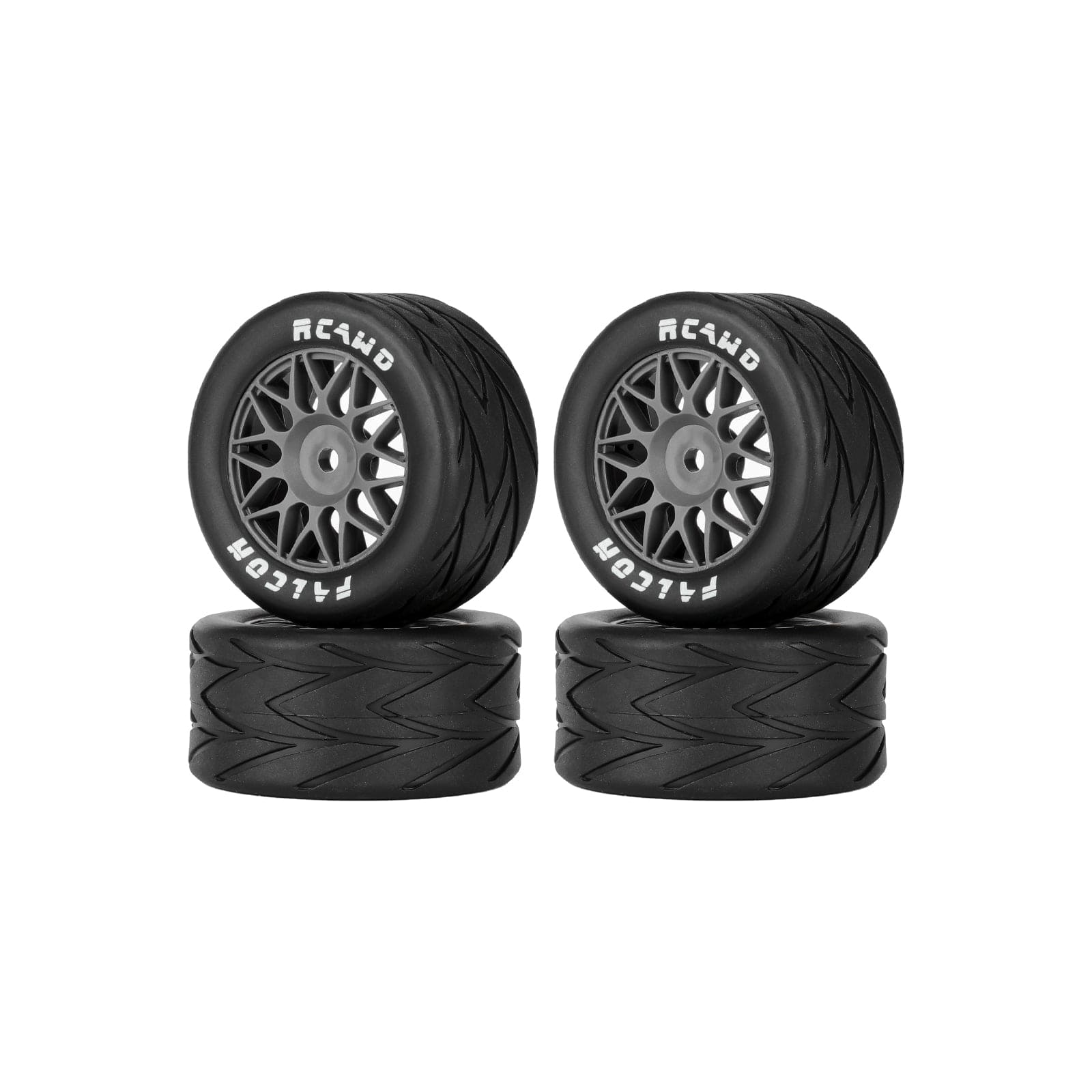 RCAWD Losi NASCAR All Terrain Adaptation Pre Glued Wheel Tires