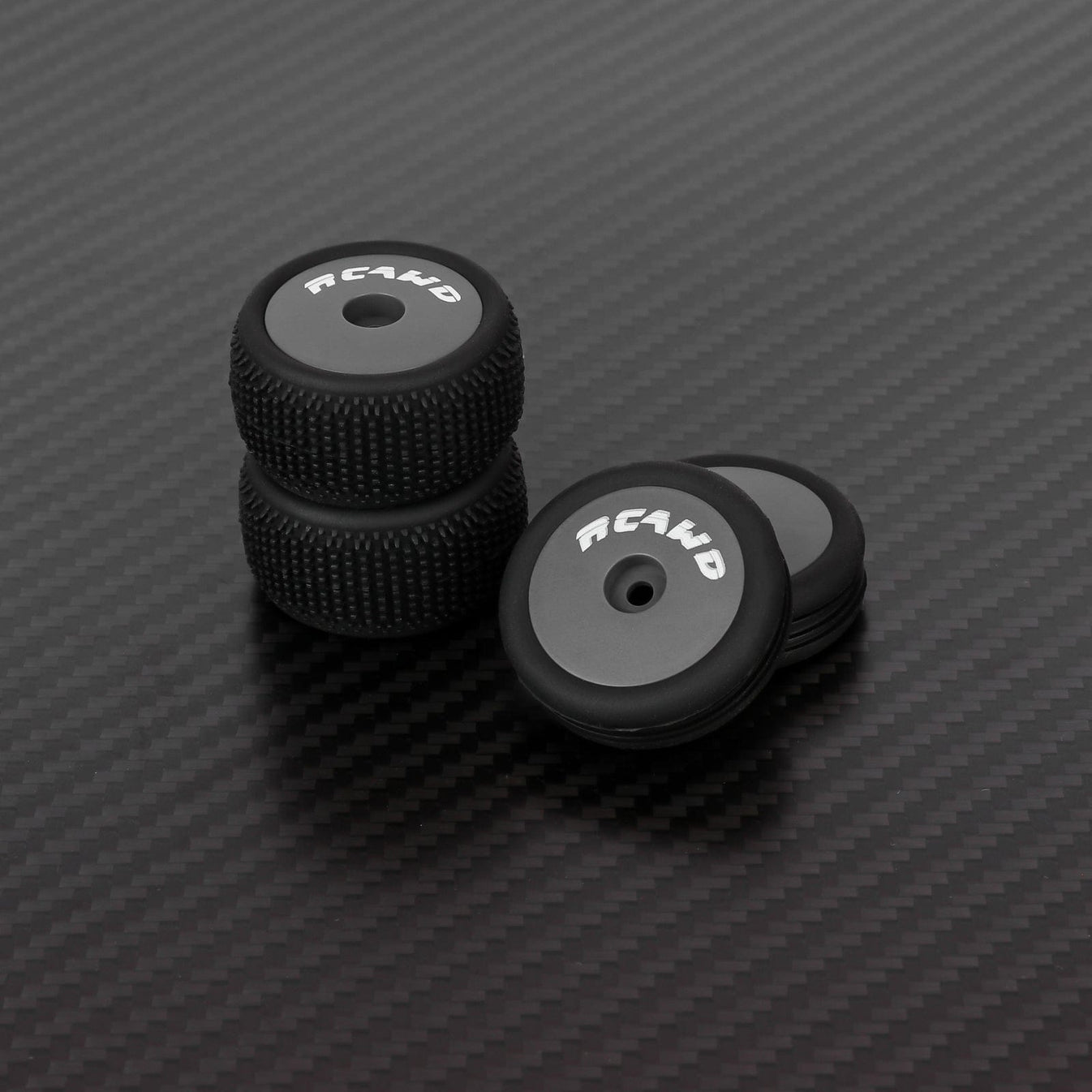 RCAWD High Quality Rubber Front Rear Wheel Tyres Tires For 1/24 LOSI ...