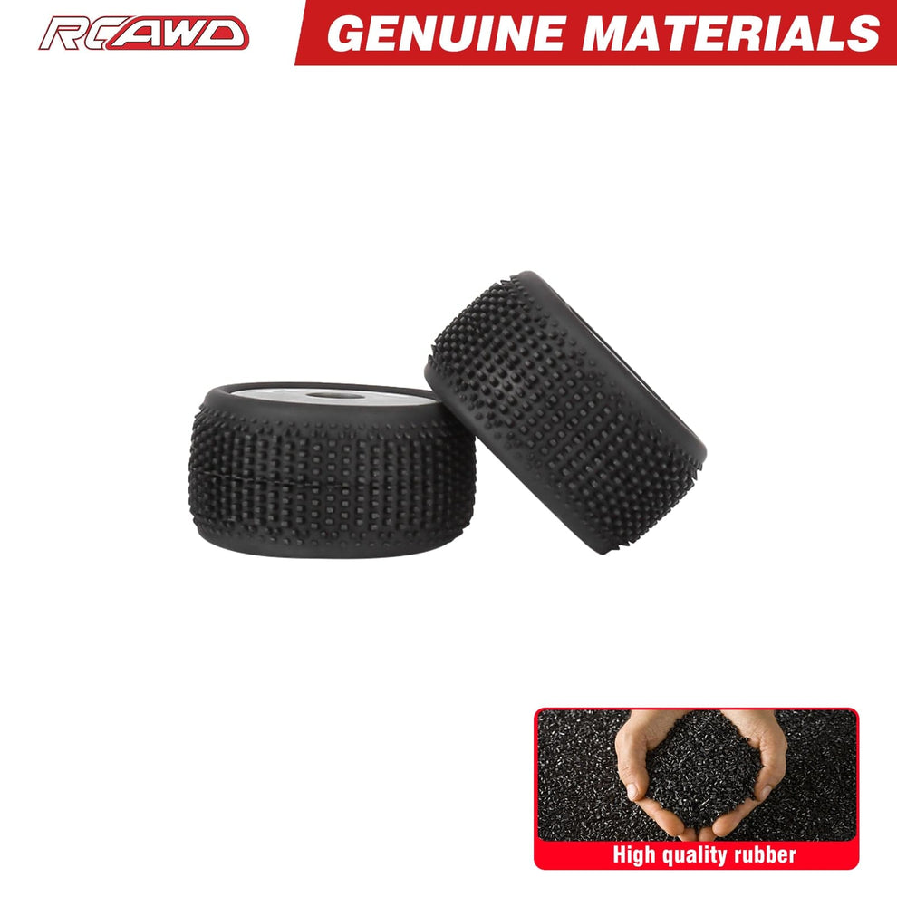 RCAWD Dedicated Front Rear Pre Glued Wheel Tyres For 1/28 LOSI MICRO-T ...