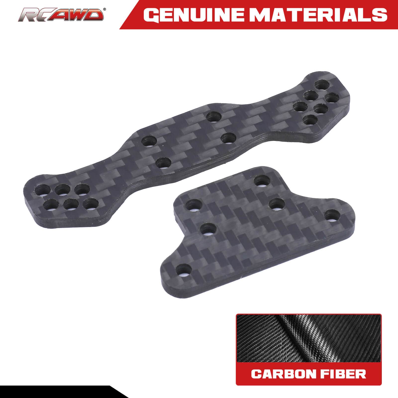 RCAWD Losi Baja Rey Hammer Rey upgrades Carbon fiber front shock tower ...