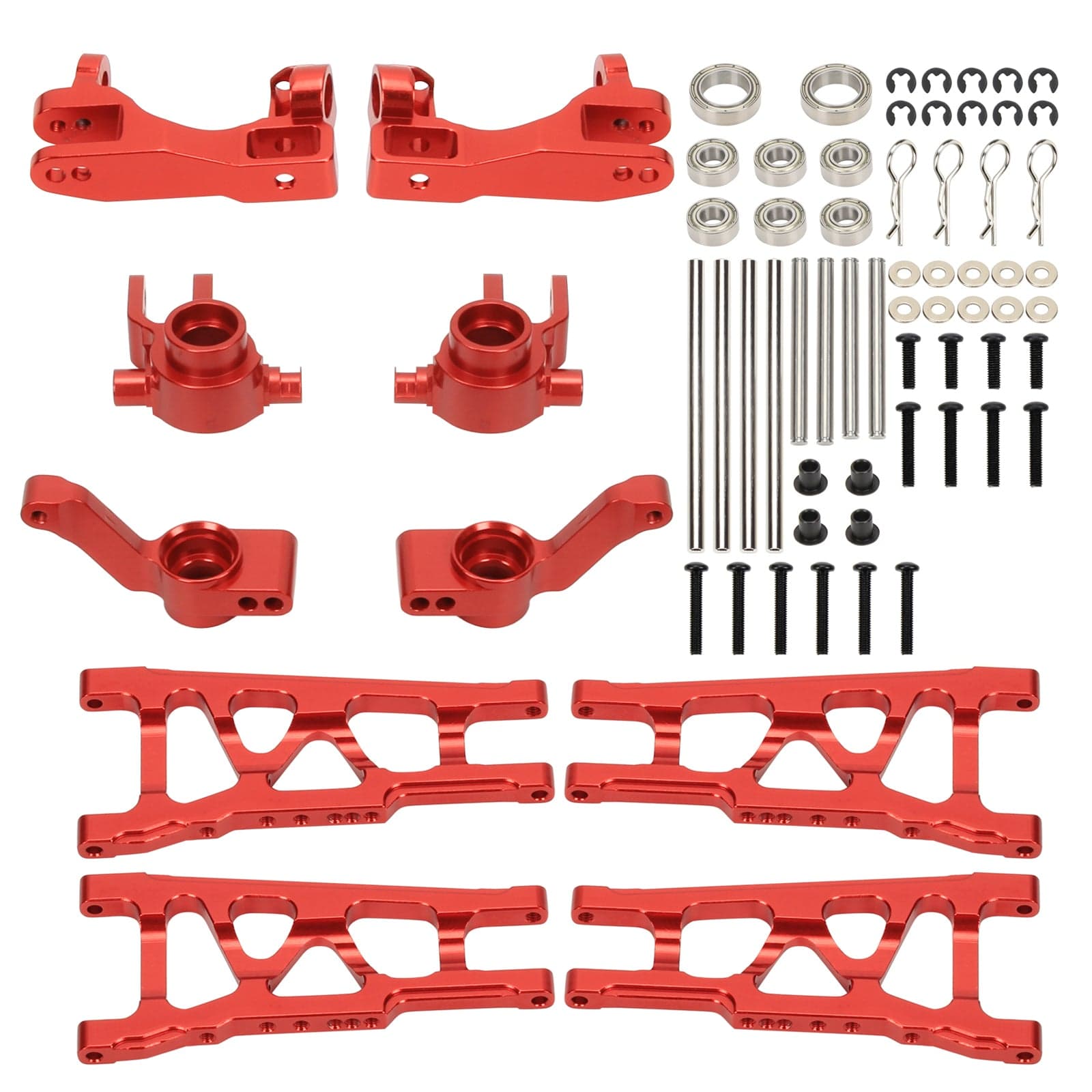 RCAWD Slash 4x4 Aluminum Steering Blocks and Alloy Suspension Arms Set ...